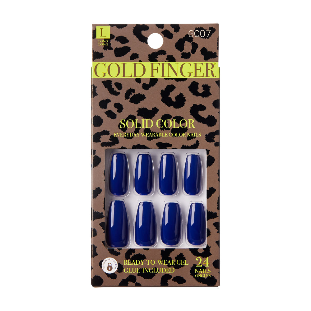 Gold Finger Solid Color Nails – Ivy Beauty